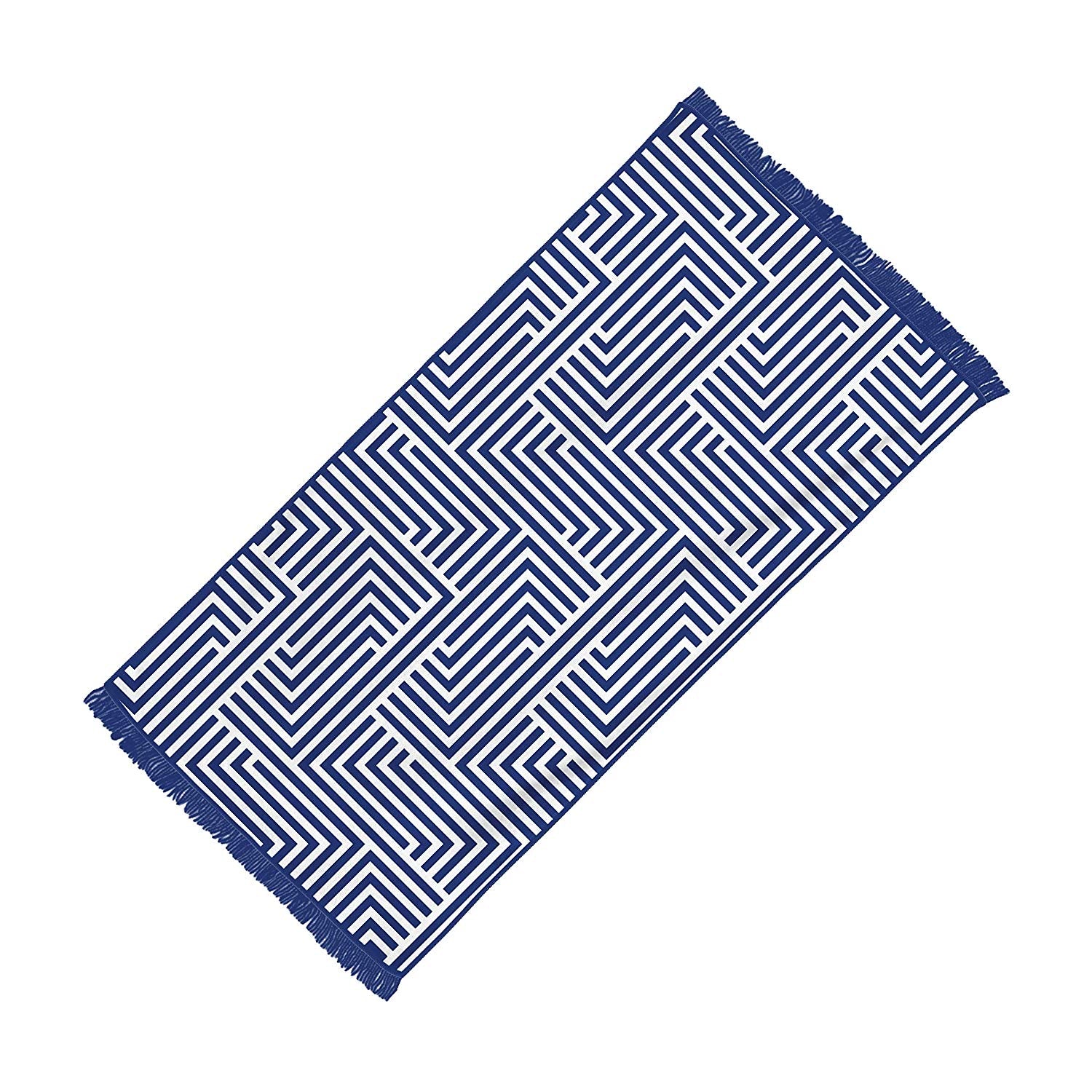 Rectangular Sand Free Beach Towel with Tassel